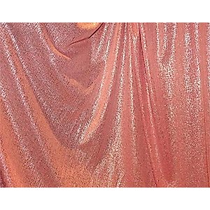 Lycra Shimmer Lurex Silver Fabric 58''Wide Peachy Pink Color FF#15B[3]