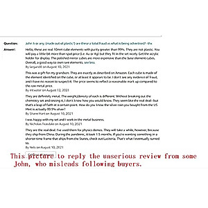 0.39" Element Cube Set 10mm Density Cubes for Periodic Table Collection Up to 99.99% Purity (0.39", -03Kit)