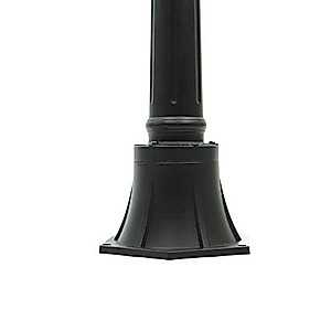 Sun-Ray 312069 Vittoria Solar Lamp Post, 52" Black
