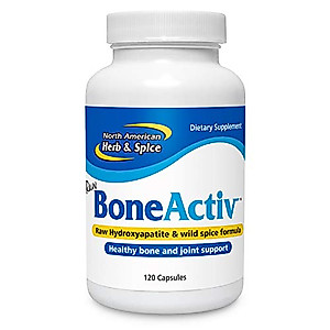 NORTH AMERICAN HERB & SPICE BoneActiv - 120 Capsules - Bone & Joint Support - MCHA, Sage, Rosemary, Oreganol P73 Oregano Oil - Non-GMO - 30 Servings