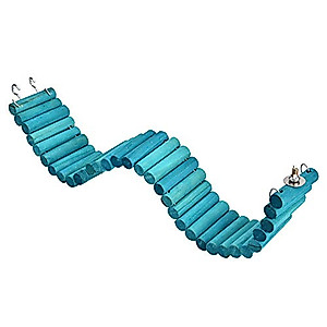 6 * 50CM Pet Hamster Climbing Ladder, Pet Ladder Suspension Bridge Cockatiel Toy Pet Cage Toy