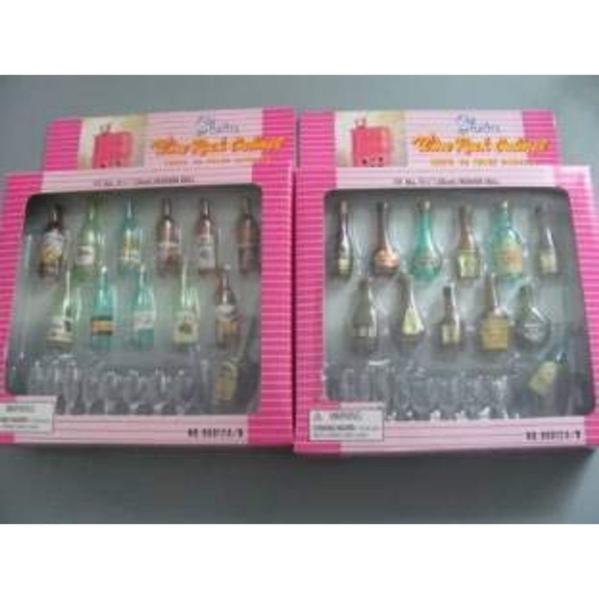 Zfiniding Dollhouse Furniture - Wine Rack with Wine Bottles and Liquor Bottles for Barbie Dolls