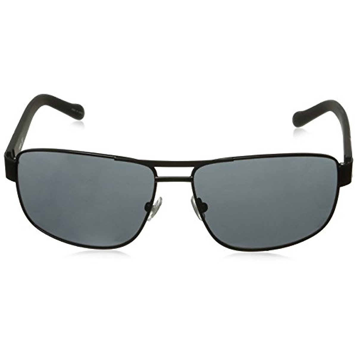 Fossil Men's FOS3060s Rectangular Sunglasses, Matte Black/Gray, 63 mm