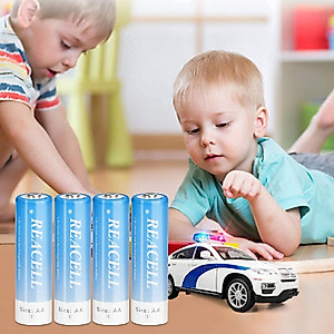 REACELL 16 Counts 2800mAh AA Rechargeable Batteries, High Capacity NiMh AA Battery, 1.2V AA Batteries with Battery Box