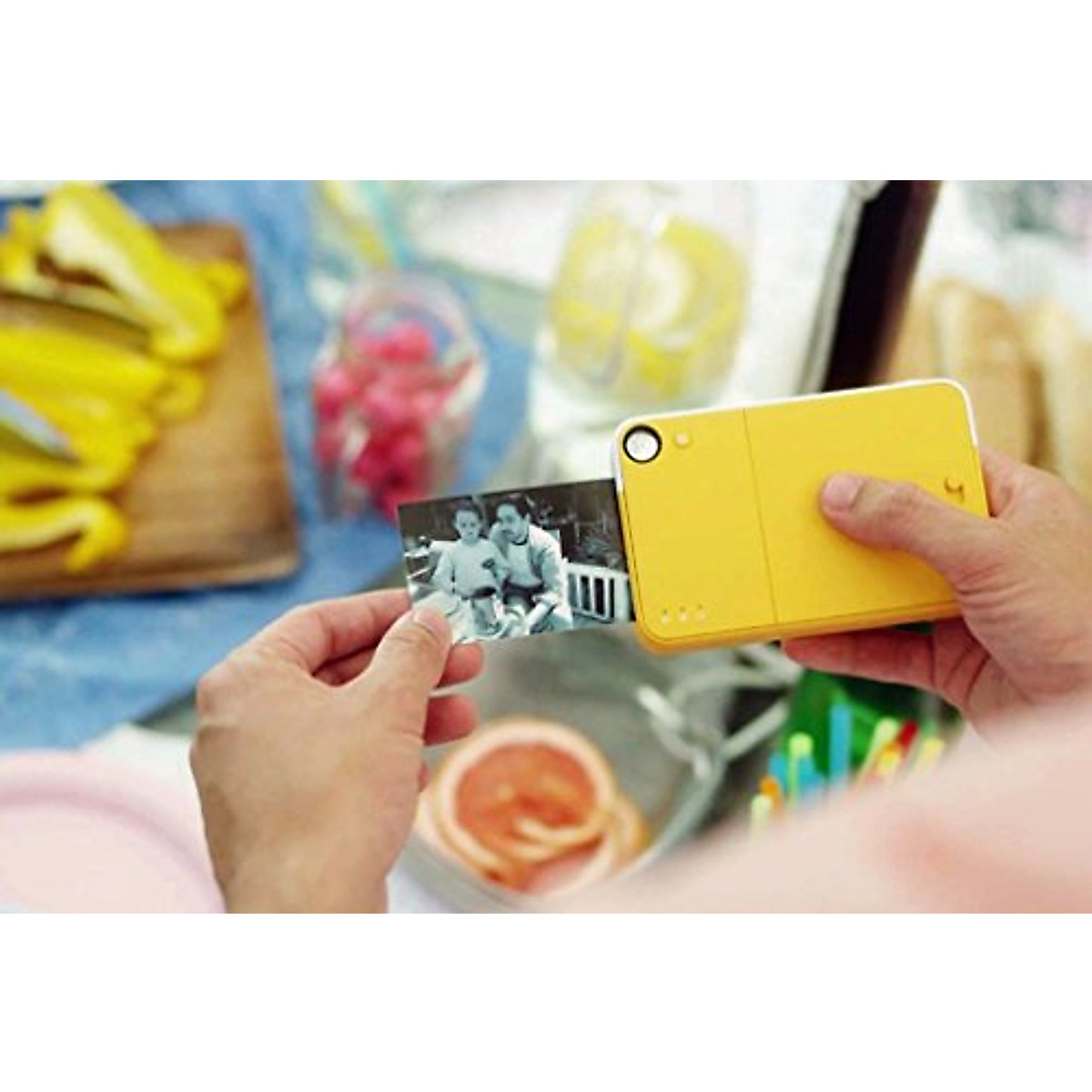 KODAK Printomatic Digital Instant Print Camera - Full Color Prints On Zink 2x3" Sticky-Backed Photo Paper (Black) Print Memories Instantly