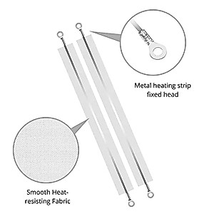 Flexzion Impulse Sealer Replacement Parts Repair Kits for Flexzion Impulse Heat Sealer 600W 12-inch Heat Sealers, PTFE & Heat Seal Strips, Replacement Elements, Pack of 10