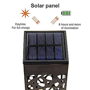 MAGGIFT Solar Pathway Lights 12 Pack, LED Garden Lights, Solar Path Lights Outdoor, Automatic Led Halloween Christmas Decorative Landscape Lighting for Patio, Yard and Garden