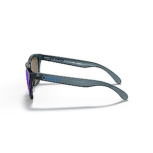 Oakley OO9013 Square Sunglasses, Crystal Black/Prizm Sapphire Iridium Polarized, 55 mm