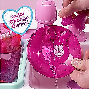 Minnie's Happy Helpers Magic Sink Set, Pretend Play Working Sink, Officially Licensed Kids Toys for Ages 3 Up by Just Play