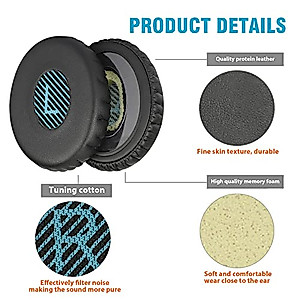 Replacement Ear Pads Cushion Earpads Kit On-Ear Headphones Soft Foam Pad for Bose OE2 OE2i Sound Link /Sound True