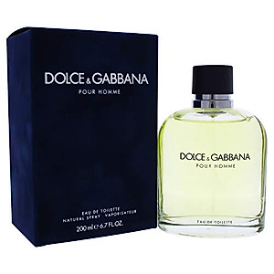 Dolce and Gabbana Eau de Toilette Spray for Men, 6.7 Ounce (Pack of 2)