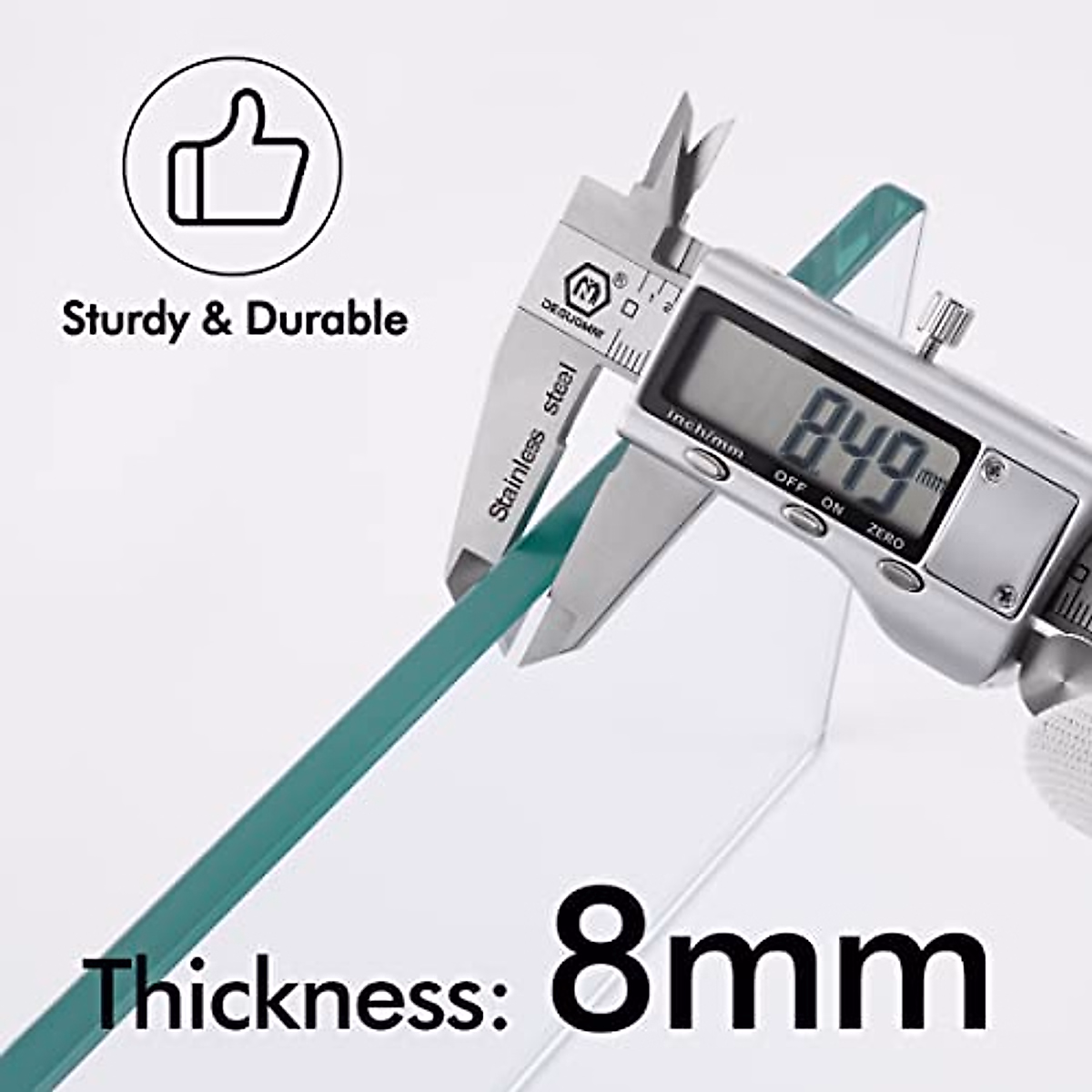 KES Glass Bathroom Shelf, 23.6 Inches Glass Shelf for Bathroom with Tempered Glass Floating Shelves Bathroom SUS 304 Stainless Steel Wall Mount Brushed Finish, A2024S60-2