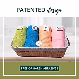Invigor Bamboo Washcloths The First True Therapeutic - Washcloth Set of 3 - Double Sided Washcloths Sets - Made in USA Bamboo Washcloths for Face