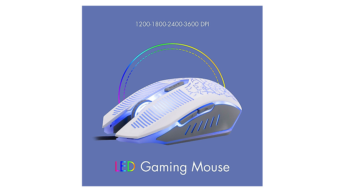 CHONCHOW Rainbow Backlit Gaming Keyboard & Mouse Set