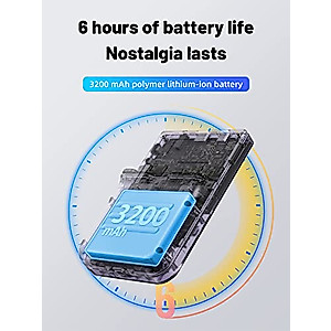 Daxceirry RG353V Retro Handheld Games Console 3.5" IPS Screen Android Linux Dual System RK3566 64 bit WIFI Bluetooth Video Player Pre-Installed 4452 Games Supports Wired Handle (DXR-RG353V-Purple T)