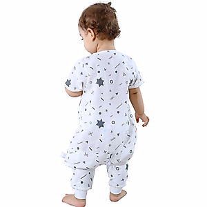 Sincere Muslin Original Cotton Baby boy Girl Sleep Sack with Sleeves Grown Sleep Bag Summer Wearable Blankets 3-4Ymonths Star/L