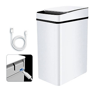 XBWEI Can Automatic Sensor Garbage Bin Waterproof Dustbin for Kitchen Bathroom Trash Can Smart Home Wastebasket ( Color : E , Size : 1 )
