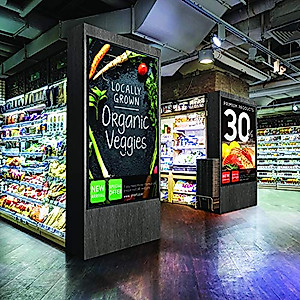 Samsung Business QB55R 55 inch 4K UHD LED Commercial Signage Display for Business with HDMI, Wi-Fi, 350 nit (LH55QBREBGCXZA)