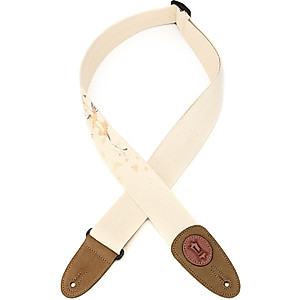 Levy's Leathers 2" Cotton Guitar Strap with Urban-style Design Print, Suede Ends, and Tri-glide Adjustment (MSSC8U-008)