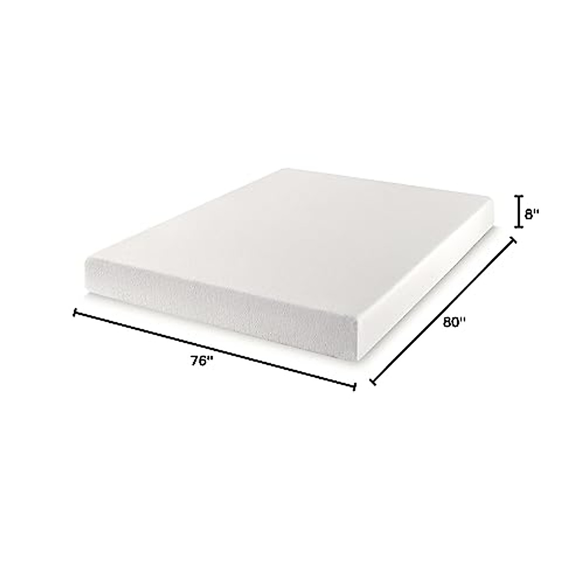 Best Price Mattress 8 Inch King Mattress Bed-In-A-Box, Green Tea Memory Foam