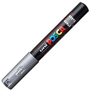 Posca Acrylic Paint Marker, Extra Fine, 1, Silver