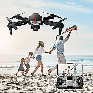 Drone With Camera For Adults, Drone With Dual 1080p Hd Fpv Camera Remote Control Helicopter Gifts For Kids With Altitude Hold Headless Mode Flying Toys
