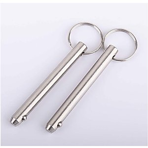 Total Gym Replacement Pair of 2 Hitch/Quick Release Pins fit Models XL, XLS, FIT, 2000, 3000, and Electra, Diameter 1/4" (6.4mm), Total Length 2.2" (56mm), Effective Length 1.9"(48mm)