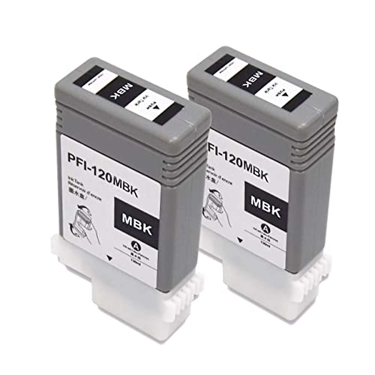 PFI120 MBK Pigment Compatible with Canon PFI120 Ink Cartridge Replacement for Canon TM-300 IPF TM-200 IPF TM-205 IPF IPF TM-305 (1 Pack, 130ML)