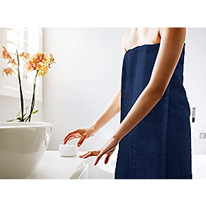 Utopia Towels Bundle Pack of 600 GSM Bath Sheet Set (2-Pack) and Banded Bath Mats (2-Pack) – 100% Ring-Spun Cotton – Highly Absorbent – Soft & Luxurious – Navy