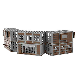 Audio WW2 Military Scene Military Buildings - WW2 Military Weapons Warehouse Military Base Building Block, Military Sets Compatible with Lego, 682 pcs