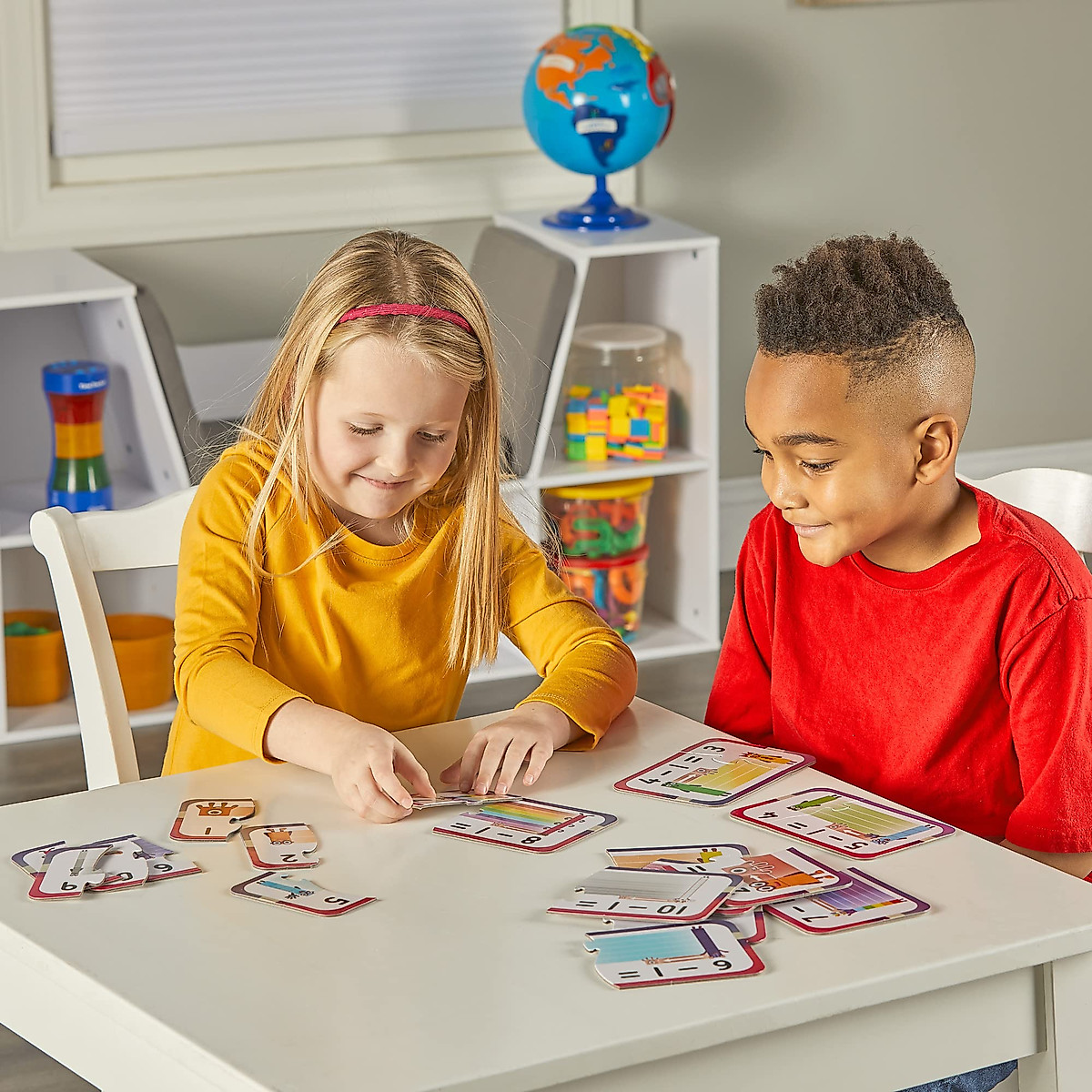Learning Resources Numberblocks Adding and Subtracting Puzzle Set, Numberblocks Jigsaw Puzzle, Maths Jigsaw Puzzle, 20 Educational Puzzles in a Box, 2-Piece Puzzles, Ages 3+