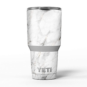 Design Skinz Slate Marble Surface V5 - Skin Decal Vinyl Wrap Kit Compatible with The Yeti Rambler Cooler Tumbler Cups