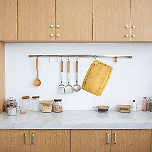 Tupalizy 3PCS Bamboo Cutting Boards Set for Kitchen Large Butcher Block Chopping Board with Juice Groove for Meat Cheese Fruits Vegetable Cutting Carving Serving Needs Charcuterie Accessories, 3 Sizes