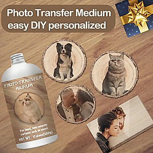 1DFAUL 500g Gel Medium for Photo Transfer, Photo Transfer Medium Gel to Wood & Other Hard Surfaces, DIY Crafts, Home Decorations, Personalized Gifts (17.63 OZ)