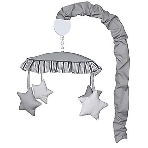 BabyFad Clover Grey 9 Piece Baby Crib Bedding Set