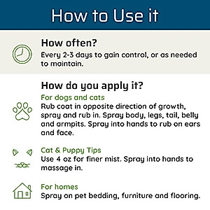 Wondercide - Flea, Tick and Mosquito Spray for Dogs, Cats, and Home - Flea and Tick Killer, Control, Prevention, Treatment - with Natural Essential Oils – 4 oz Lemongrass & Cedarwood 2-Pack