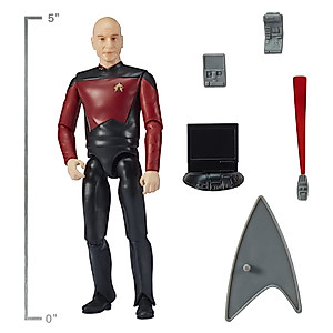 Star Trek Playmates Toys Universe: 5" Captain Jean-luc Picard Next Generation Action Figure with Accessories, Multi