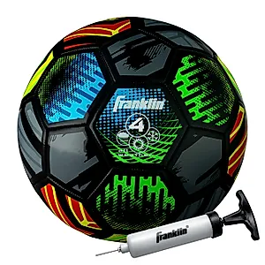 Franklin Sports Mystic Kids Soccer Ball - Size 4 Youth Soccer Ball - Soft Cover - Great for Kids and Toddlers - Air Pump Included