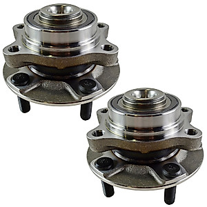 TRQ Front Wheel Hubs & Bearings Left & Right Pair Compatible with Nissan 350Z Infiniti G35
