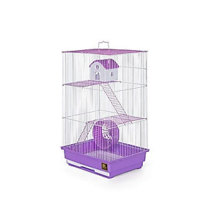 Prevue Pet Products Three-Story Hamster & Gerbil Cage Purple & White SP2030P