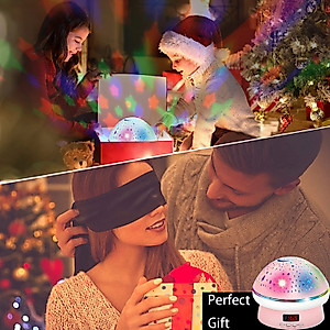 Night Light for Kids, Star Night Light Projector for Baby Kids, Ocean World Projector Toys for Kids Toddlers, 360° Rotating Star Night Lights for Kids Children Boys Girls Gifts Bedroom Party (Black)