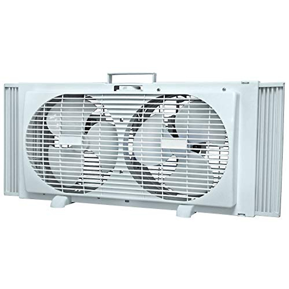Uniware 9" Portable Twin Window Fan w/ 2 Speed Dial Control w/ETL
