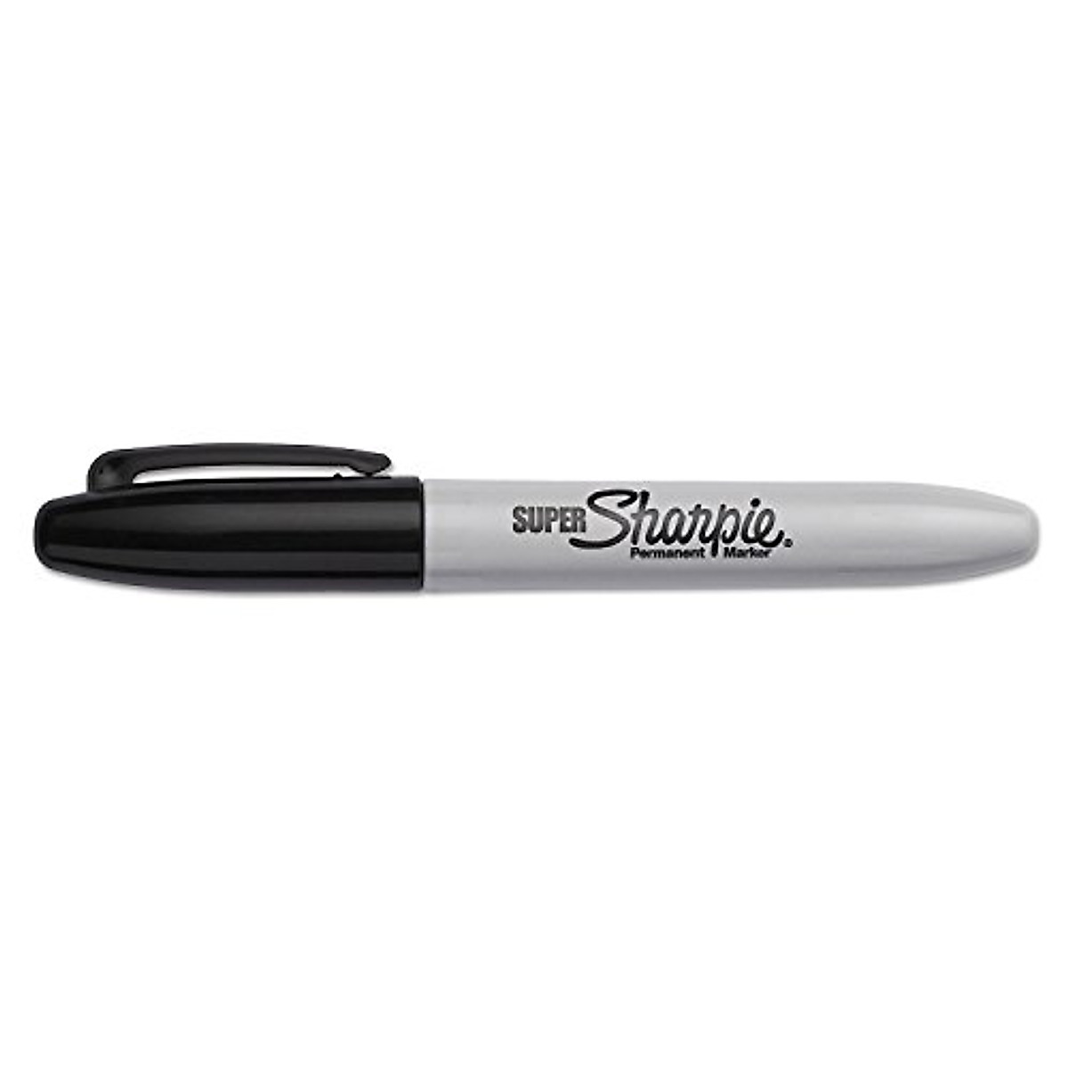 SHARPIE 33666Pp Super Permanent Markers Fine Point Black 6/Pack