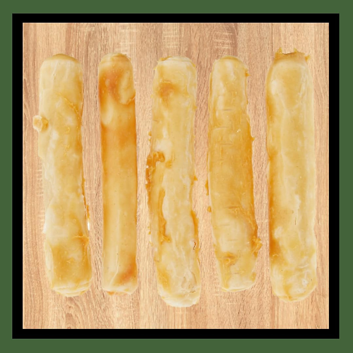 AccessiPets Dog Chews Bundles for Large Dogs, 7 Inch Rawhide Free Alternative Retriever Rolls Bundle with 1 Dog Waste Roll, Long-Lasting Dental Treats (Chicken, 5 Count)