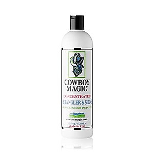 Cowboy Magic Concentrated Detangler and Shine Great for Pets and Human Hair! (16 fl oz (473 mL)),White