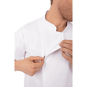 Chef Works Men's Rochester Chef Coat, White, Medium