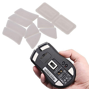 Caralin Tiger Gaming Mouse Feet for Razer Viper Ultimate, Curve Edge, White, PTFE