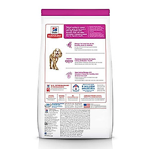 Hill's Science Diet Dry Food, Adult 11+ for Senior Dogs, Small Paws, Chicken Meal, Barley & Brown Rice Recipe, 15.5 lb Bag