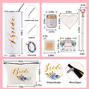 DHQH Bride To Be Gifts Bridal Shower Gift Box Bride Gift for Wedding 20oz Stainless Steel Tumbler Cup Bachelorette Gifts For Bride Bachelor Party Gifts Engagement Gifts For Her