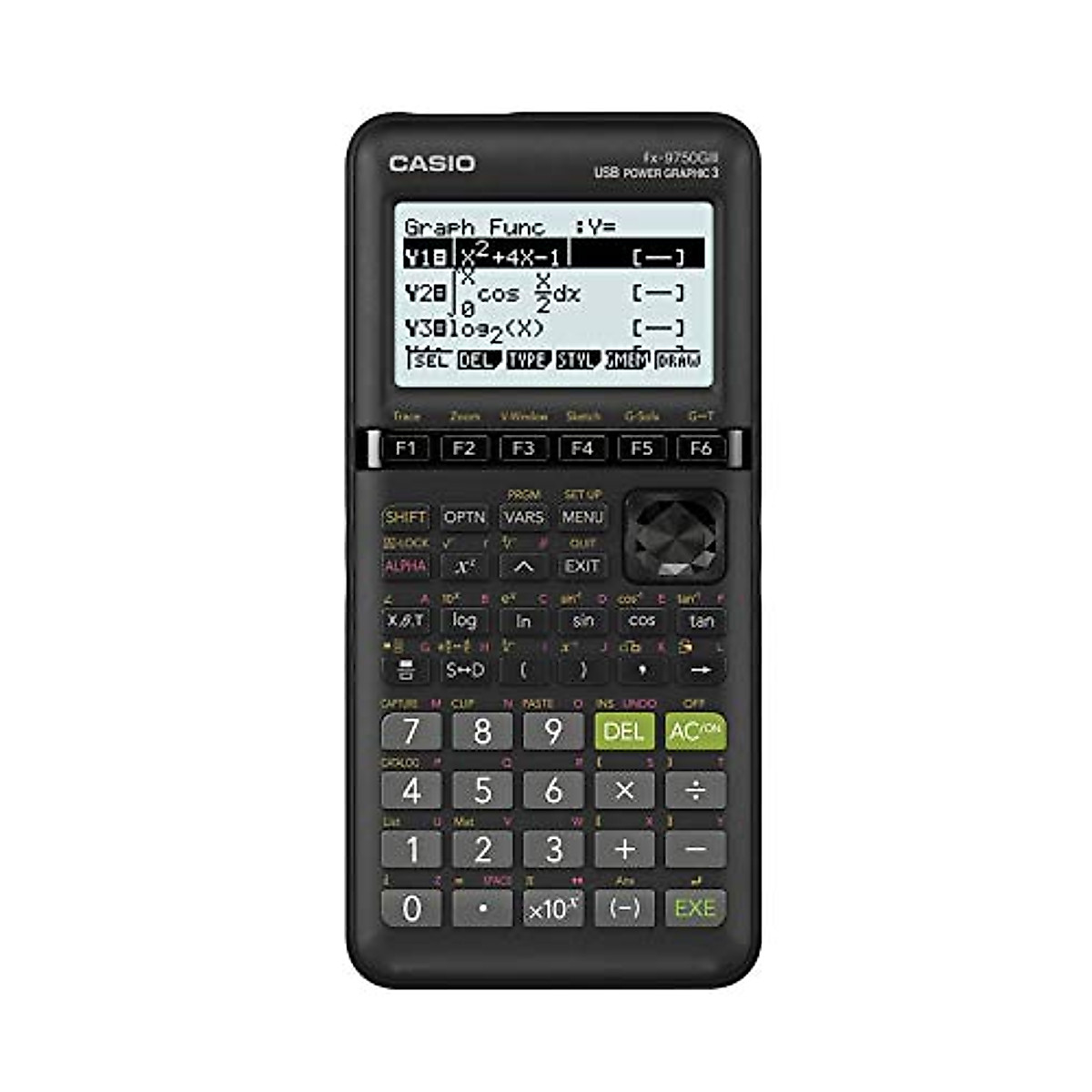 Casio fx-9750GIII Black Graphing Calculator & fx-9750GIII White Graphing Calculator (fx-9750GIII-WE)